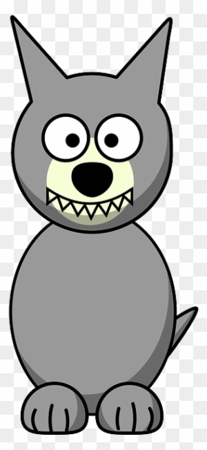 Simple Wolf, Animal, Gray, Simple - Cartoon Wolf Clipart - Free ...