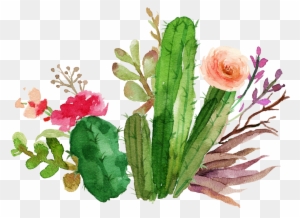 Wedding Invitation Paper Flower Textile Succulent Plant - Watercolor ...