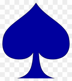 Spade Bleu - Blue Spade - Full Size PNG Clipart Images Download