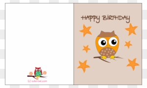 Greeting Cards Printable Owl Birthday Free Card Designs - Printable ...
