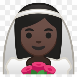 10684 Bride With Veil Dark Skin Tone Icon - Bride Icon - Free ...