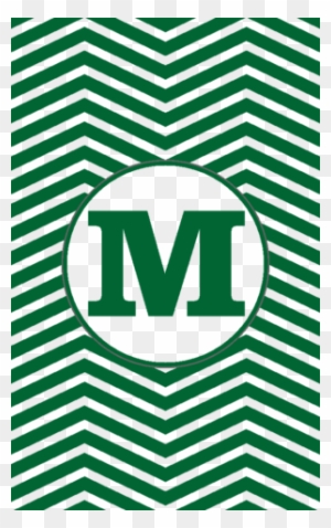 Green And White Chevron M - White - Free Transparent PNG Clipart Images ...