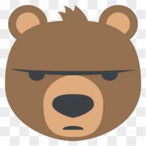 Bear Clipart Emoji - Bear Emoji Png - Free Transparent PNG Clipart ...
