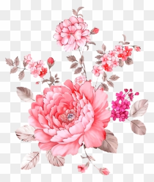 Transparency / Overlay For Personal Use - Transparent Pink Flowers ...