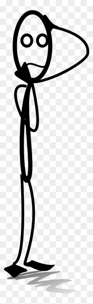 Stickman Confused - Free Transparent PNG Clipart Images Download