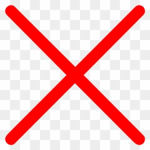Red Wrong Cross Clip Art At - Red Cross Icon Png -友软网络