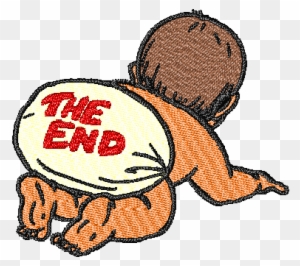 Baby Free Embroidery Designs - Baby The End Gif - Free Transparent PNG ...