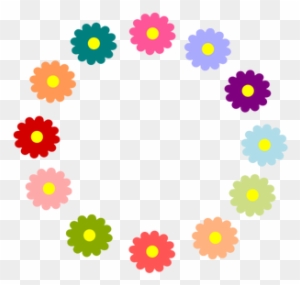 Rainbow Blomst Krans - Cartoon Flower Wreath Png - Free Transparent PNG ...