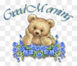 Good Morning Teddy Bear - Free Transparent PNG Clipart Images Download