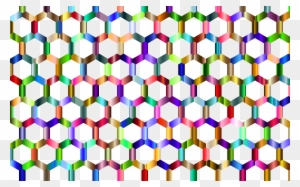 Hexagonal Geometric Pattern 5 No Background - Mosaic - Free Transparent ...