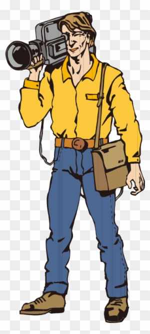 Camera Operator Video Camera Clip Art - Video Shooting Camera - Free ...