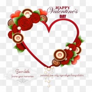 Heart Cluster Frame - Valentine's Day - Free Transparent PNG Clipart ...