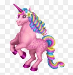 Running Unicorn Unico - Lisa Frank Unicorn Clipart - Free Transparent ...
