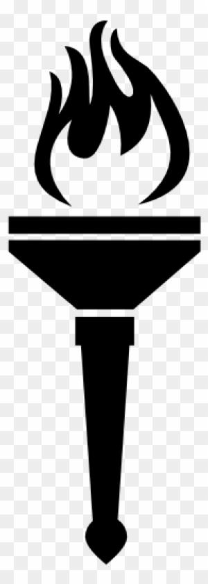 Torch With Light Of Flames Free Icon - Torch Icons - Free Transparent ...