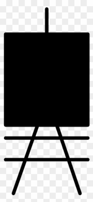 Painting Canvas On An Art Stand Vector - Stand Painting Icon - Free ...