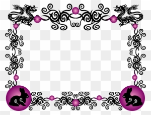 Celtic Dragon Border - Free Transparent PNG Clipart Images Download