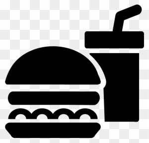 Fast Food Junk Food Drink Clip Art - Food Clipart Black And White ...