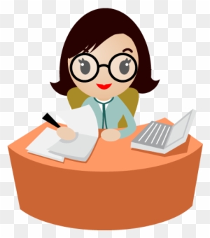 Office Cartoon Clipart - Clerk Clipart - Free Transparent PNG Clipart ...