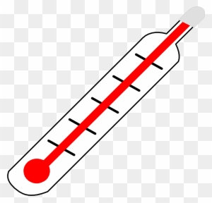 Thermometer Hot Clip Art At Clker - Thermometer Clipart Png - Free ...