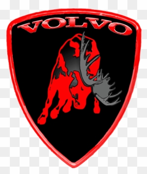 Moose Sticker S "3d" - Volvo Sticker Red - Free Transparent PNG Clipart ...