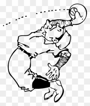 Automatic Outline, People, Man, Sport, Ball, Sports, - Catch Black And ...