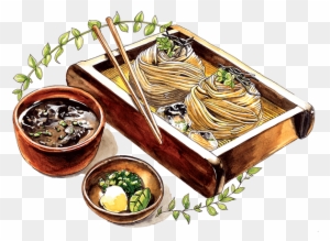 Japanese Cuisine Breakfast Watercolor Painting Food - Watercolor Eggs ...