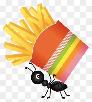 Ant - Cartoon Ant Carrying Food - Free Transparent PNG Clipart Images ...