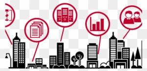 Tall Buildings In A City I Free Icon - Big City Icon Png - Free ...