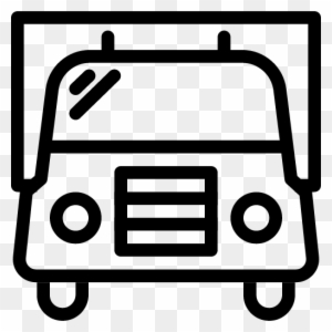 Truck Icon - Truck Front View Line Icon - Free Transparent PNG Clipart ...