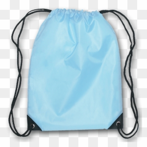 View - Drawstring Bag Light Blue - Free Transparent PNG Clipart Images ...