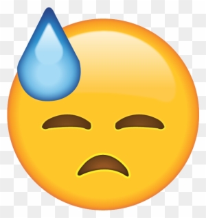 Cold Sweat Emoji Transparent - Free Transparent PNG Clipart Images Download