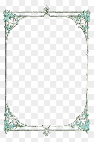 Leafy Clip Art Border From An Antique Book - Gothic Page Borders - Full ...