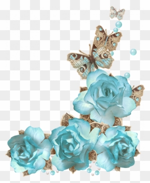 Image Du Blog Mamietitine - Transparent Clipart Turquoise Flower Png ...