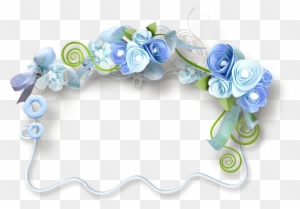 Blue Rose Picture Frames - Blue Roses Frame Png - Full Size PNG Clipart ...
