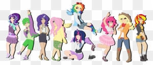 The Human Mane 7 By 76859thomasreturn On Deviantart - Mlp Eg Mane 7 ...
