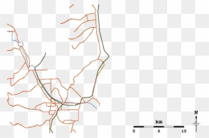 Roads And Rivers Around Shag Beach - Map - Free Transparent PNG Clipart ...