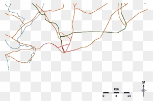 Roads And Rivers Around Labadi Beach - Map - Free Transparent PNG ...