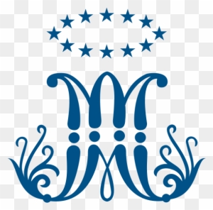 Mary's Monogram - Blessed Virgin Mary Symbol - Free Transparent PNG ...