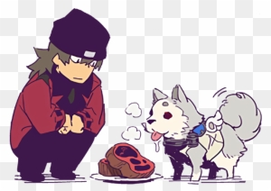 Ken Petting Koromaru - Persona 4 Arena Ken - Free Transparent PNG ...