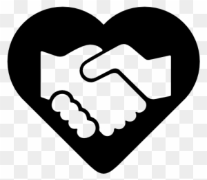 Shaking Hands Heart Logo