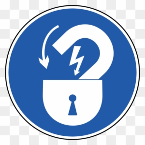 Lock Out Electrical Power Label - Lock Out Tag Out Symbols - Free ...