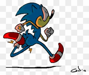 Sonic The Hedgehog Clipart Animation - Funny Sonic Running Gif - Free ...