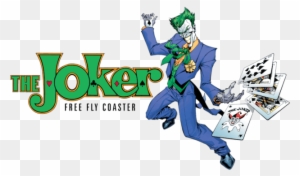 Six Flags Group Transportation - Joker Free Fly Coaster Logo - Free ...