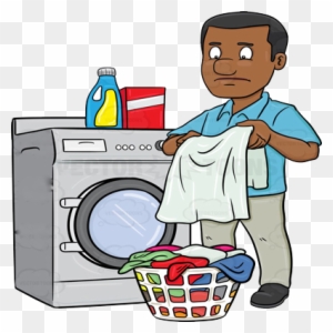 Free Clipart Of A Boy Doing Laundry - Do The Laundry Clipart - Free ...