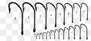 Fishing Hook Sizes - Fish Hook Size Scale - Free Transparent PNG ...