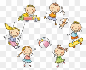 Child Play Cartoon Stock Photography - Kids Playing Outside Cartoon ...