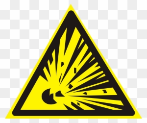 Explosive Sign Transparent Background - Danger Explosive Materials ...