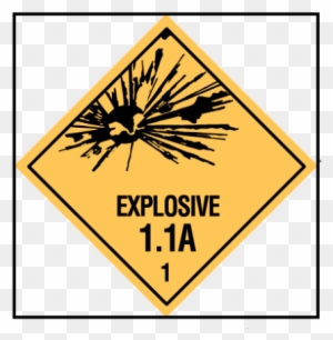 Explosive Placard 1.1 D - Free Transparent PNG Clipart Images Download