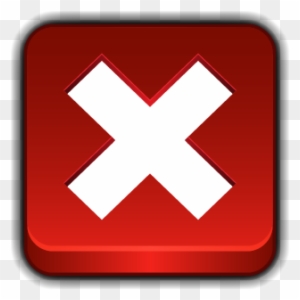 Delete Icon Png Red - Full Size PNG Clipart Images Download