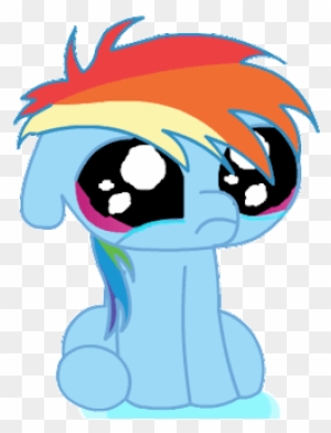Rainbow Dash Cry By - Sad Rainbow Dash Gif - Free Transparent PNG ...